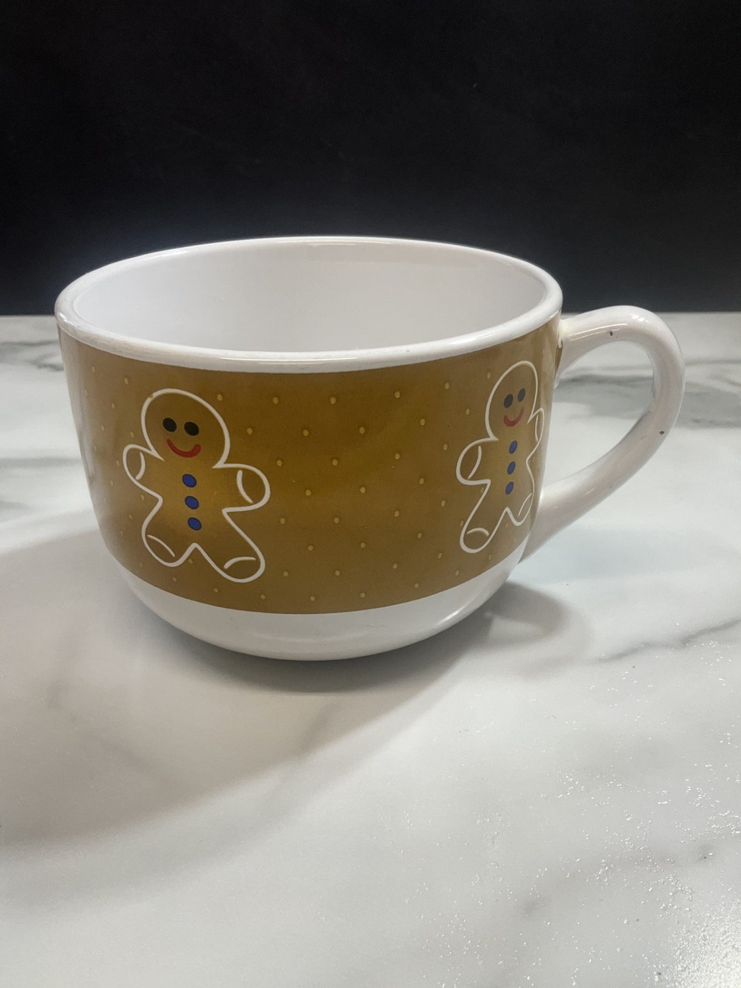 Vintage Gingerbread Man Jumbo Mug, Jumbo Mug, Ingerbread Mand Mug, Gift ...
