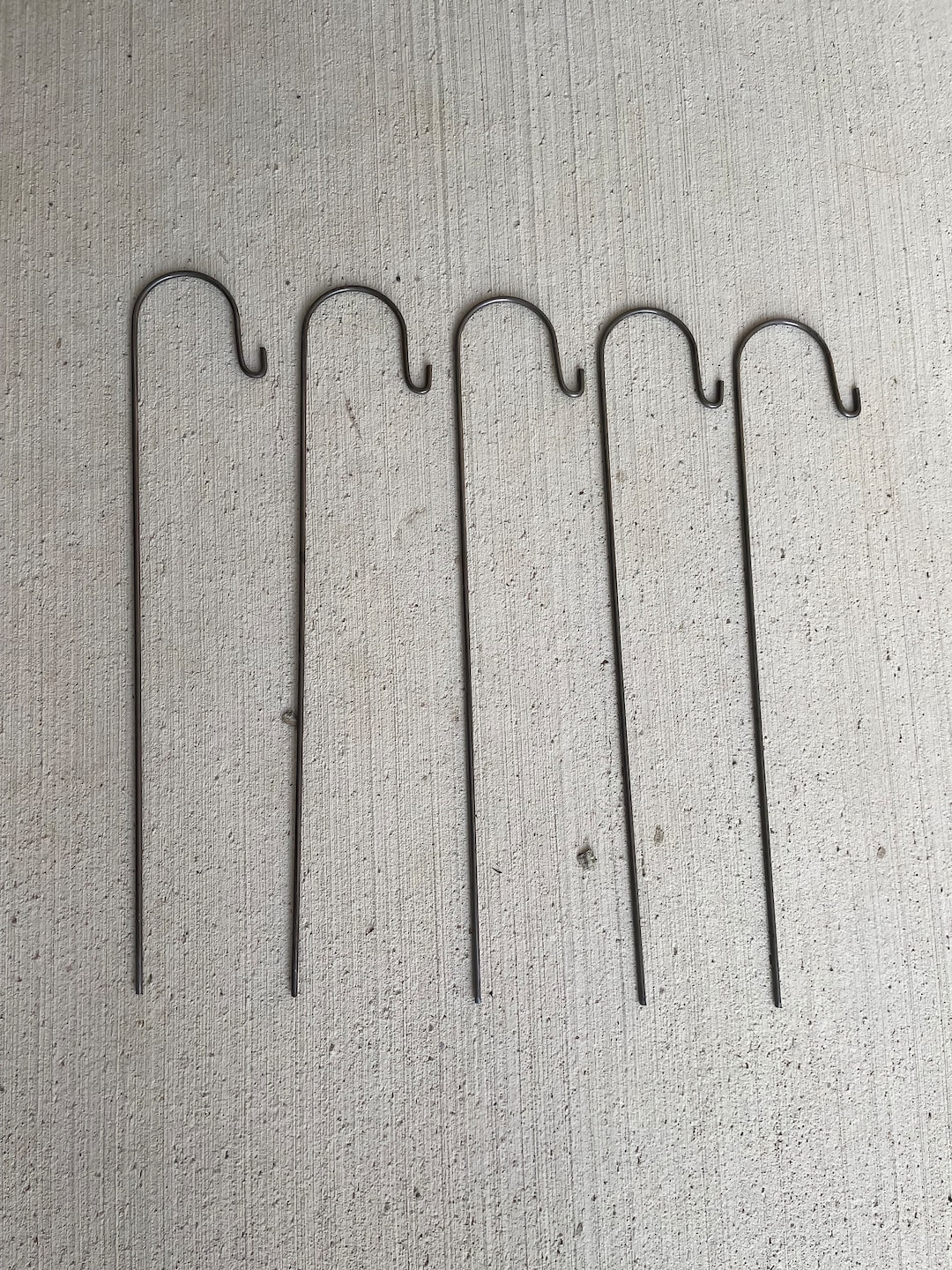 Miniature Shepherd Hooks, Pot Hooks, Fairy Garden, Decorative Plant Stakes, Tiny Garden 15” - Etsy