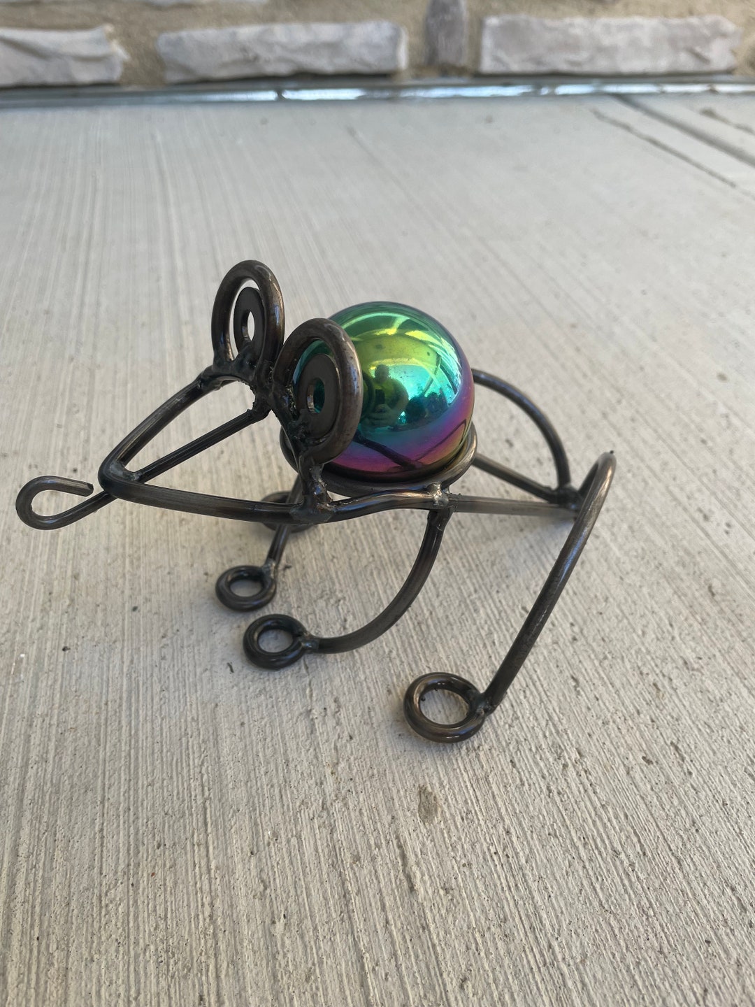 Frog With Ball, Frog, Garden Art, Frog Art, Garden Frog - Etsy