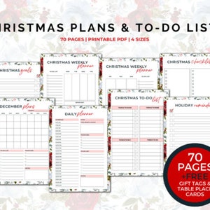 Holiday Printable Christmas Planner, Christmas Holiday Diary to Print ...