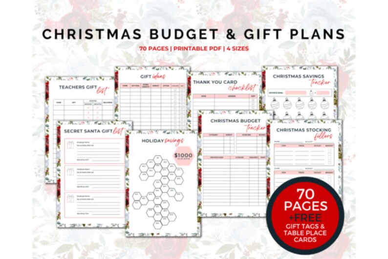 Holiday Printable Christmas Planner, Christmas Holiday Diary to Print ...