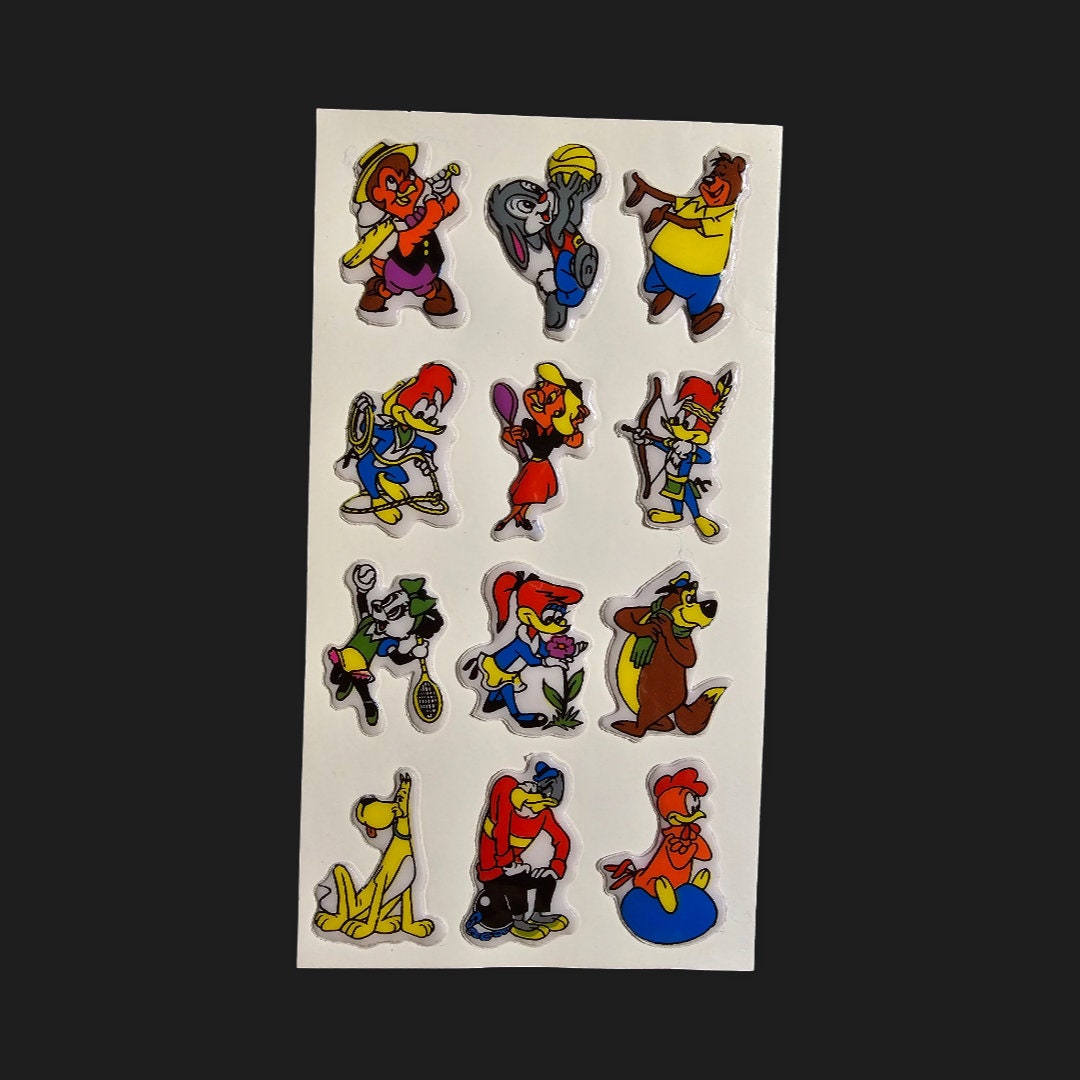 WOODY WOODPECKER Stick-a-toons 1978 Walter Lantz Puffy Stickers NRFS - Etsy