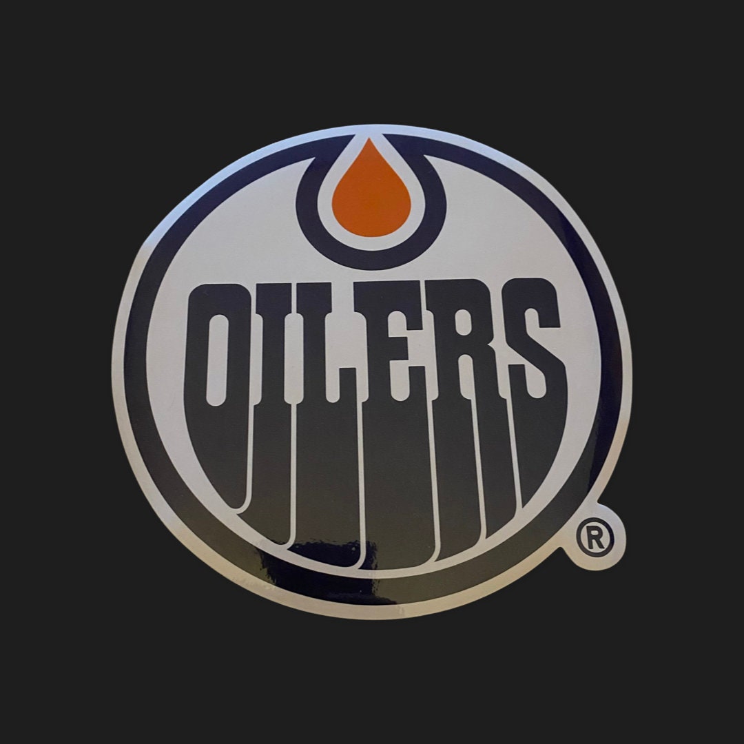 Edmonton OILERS NHL Hard Hat Snowboard Skateboard Car Decal Hockey Team ...