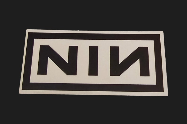 NINE INCH NAILS Band Music Hard Hat Snowboard Skateboard Car Decal ...