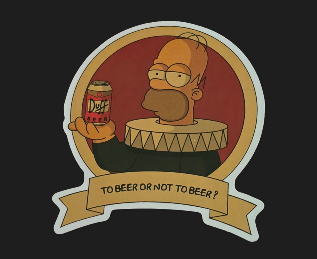 SIMPSONS TV Show Homer to Beer or Not to Beer Duff Hard Hat Snowboard ...