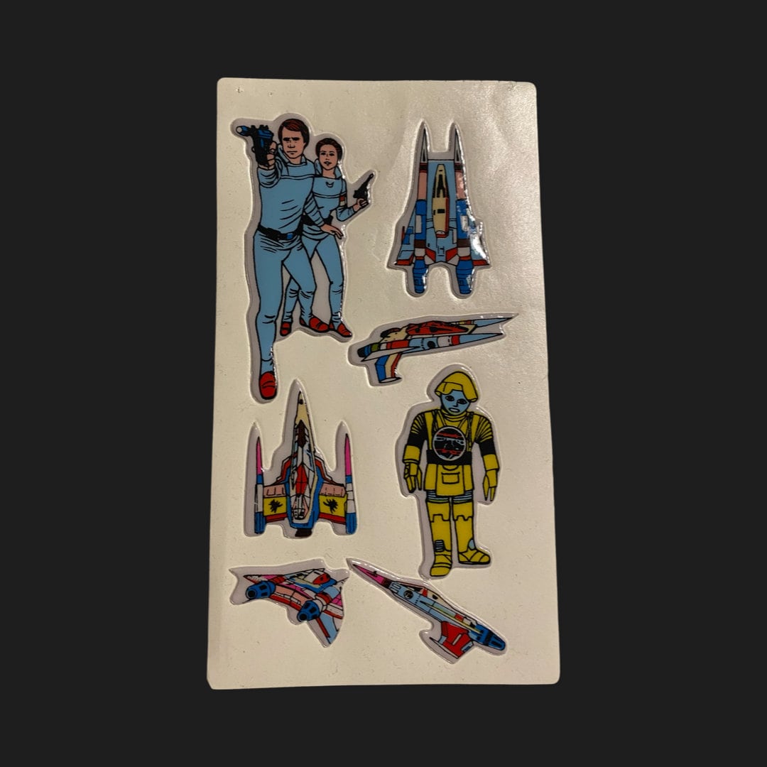 BUCK ROGERS 1970's Sheet of Bubble Puffy Stickers - Etsy
