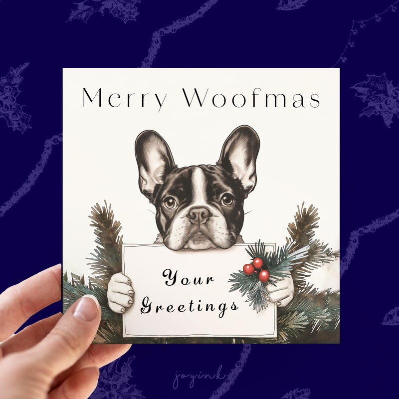 French Bulldog Card - Etsy