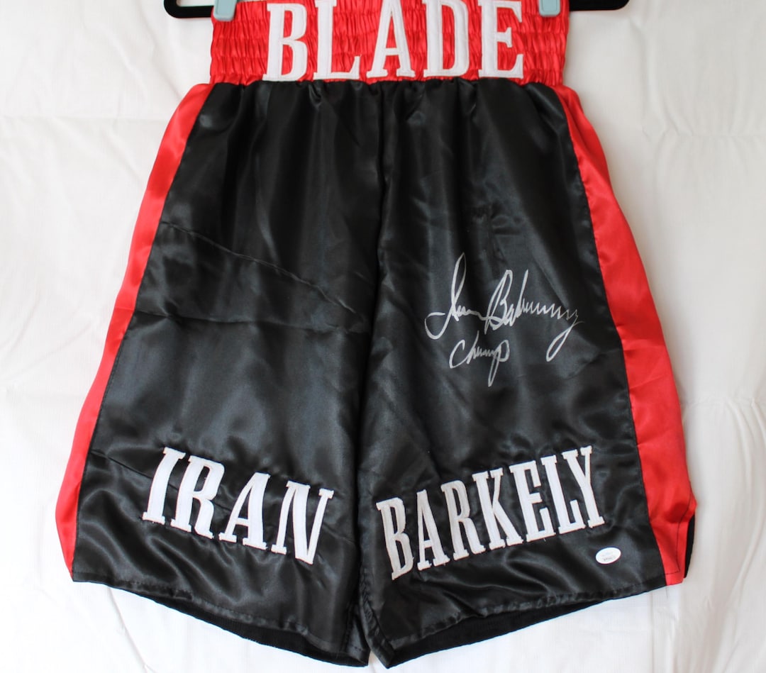 Iran "the Blade" Barkley Champion JSA Authenticated Autographed Boxing ...