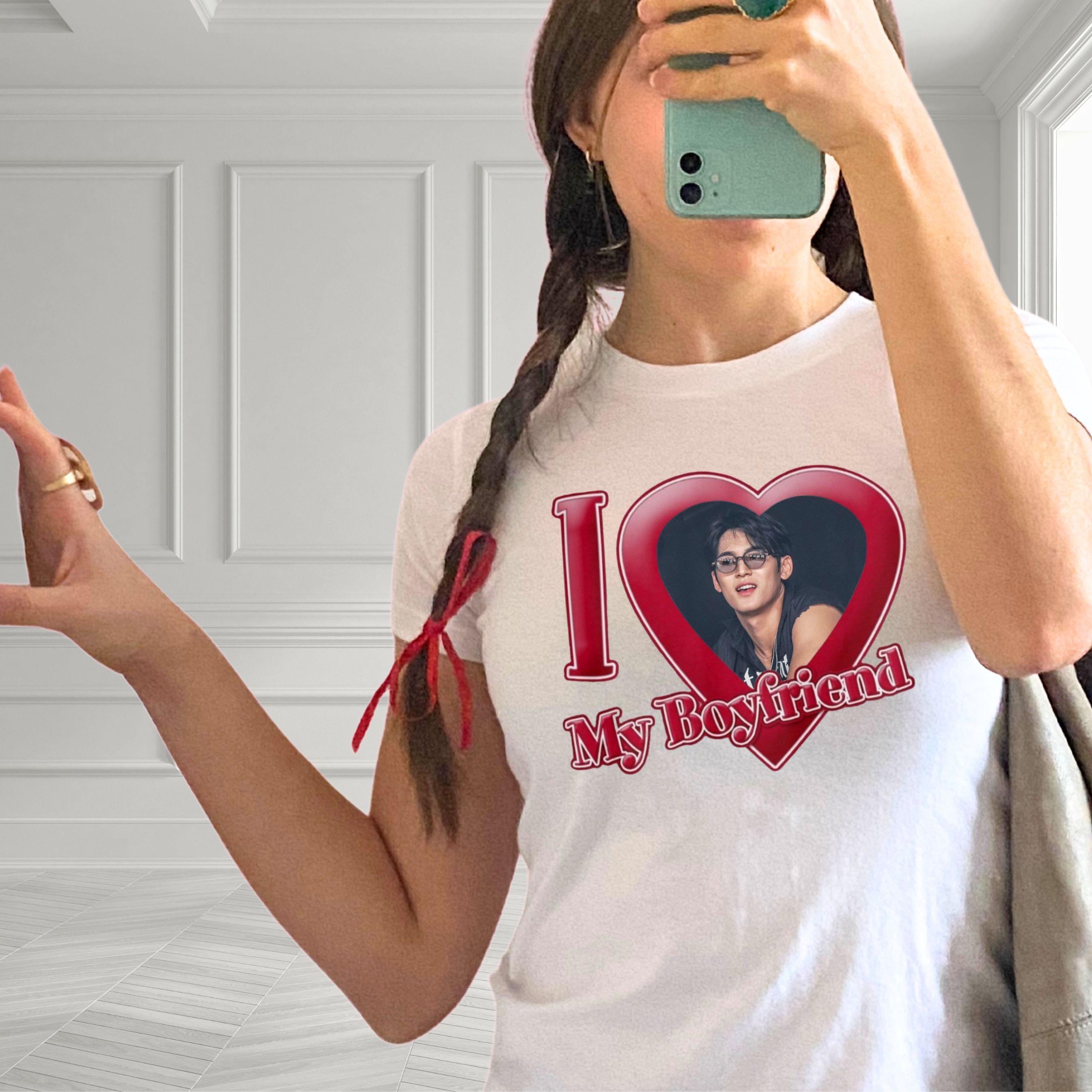 Seventeen Mingyu I Love My Boyfriend Shirt Kpop Shirt, Custom i Love ...