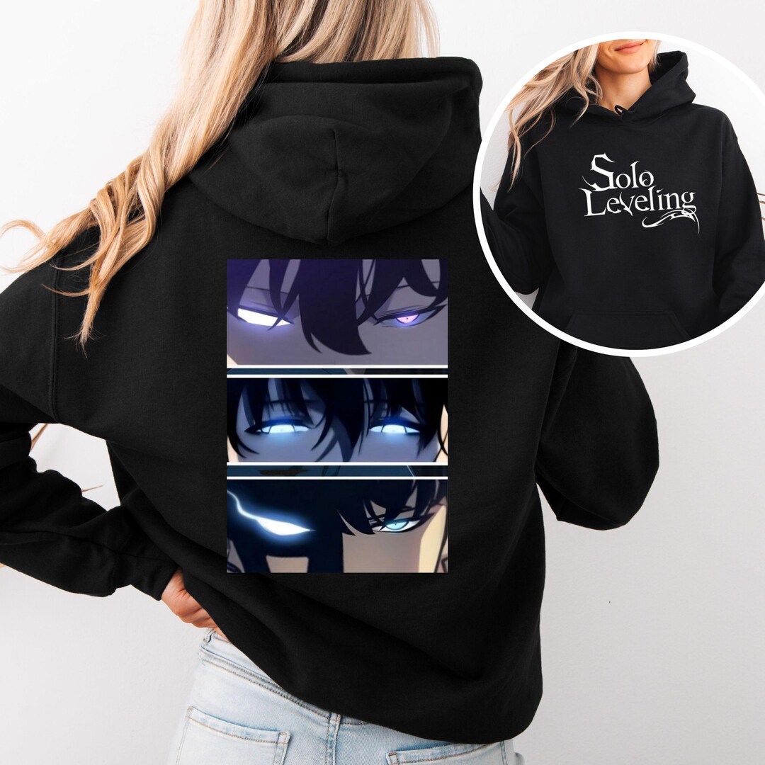 Solo Leveling Hoodie, Japanese TV Show Hooded Sweatshirt With Front ...