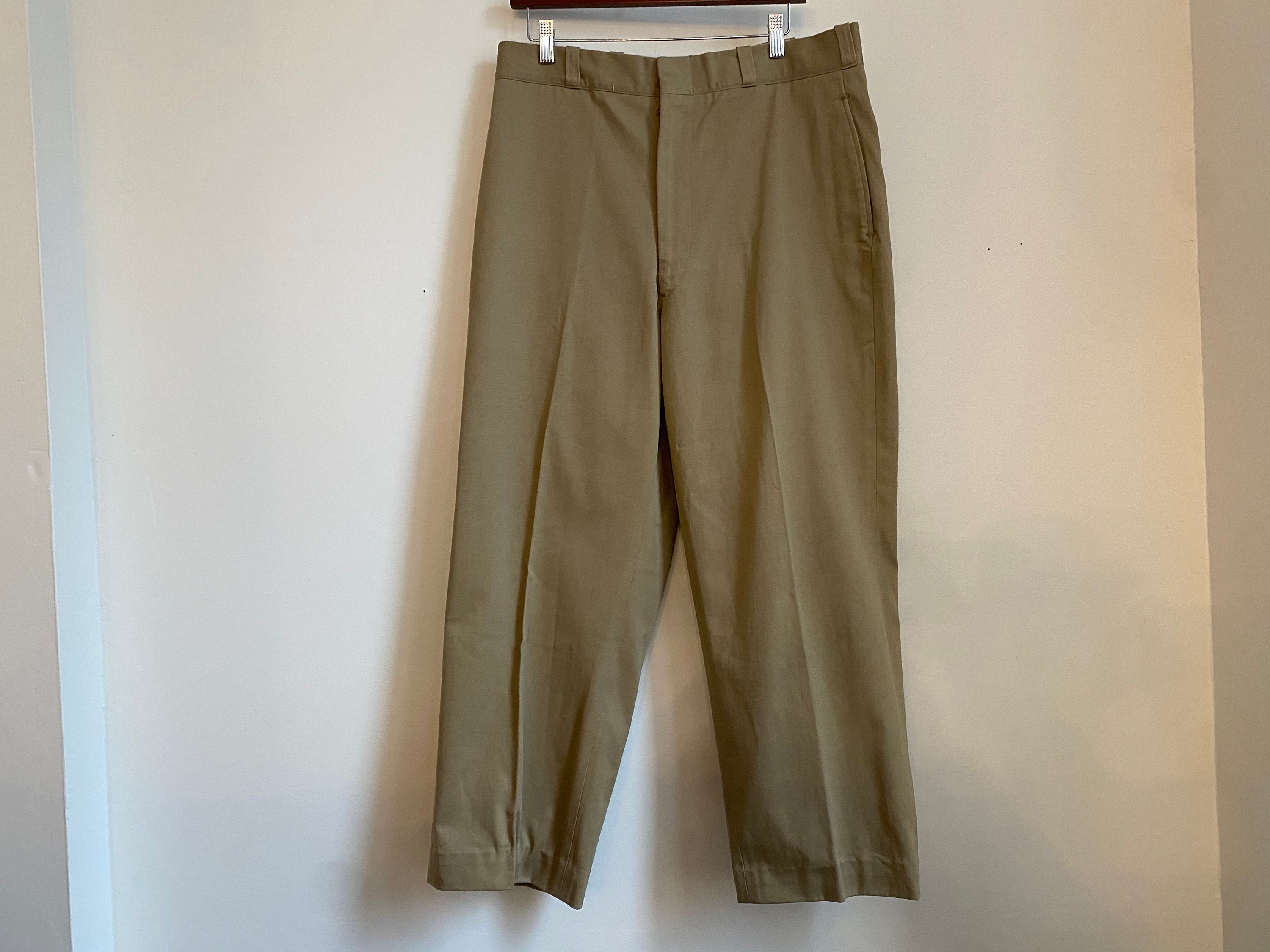 Deadstock US Army Khaki Chinos 50s 60s 35 Waist - Etsy