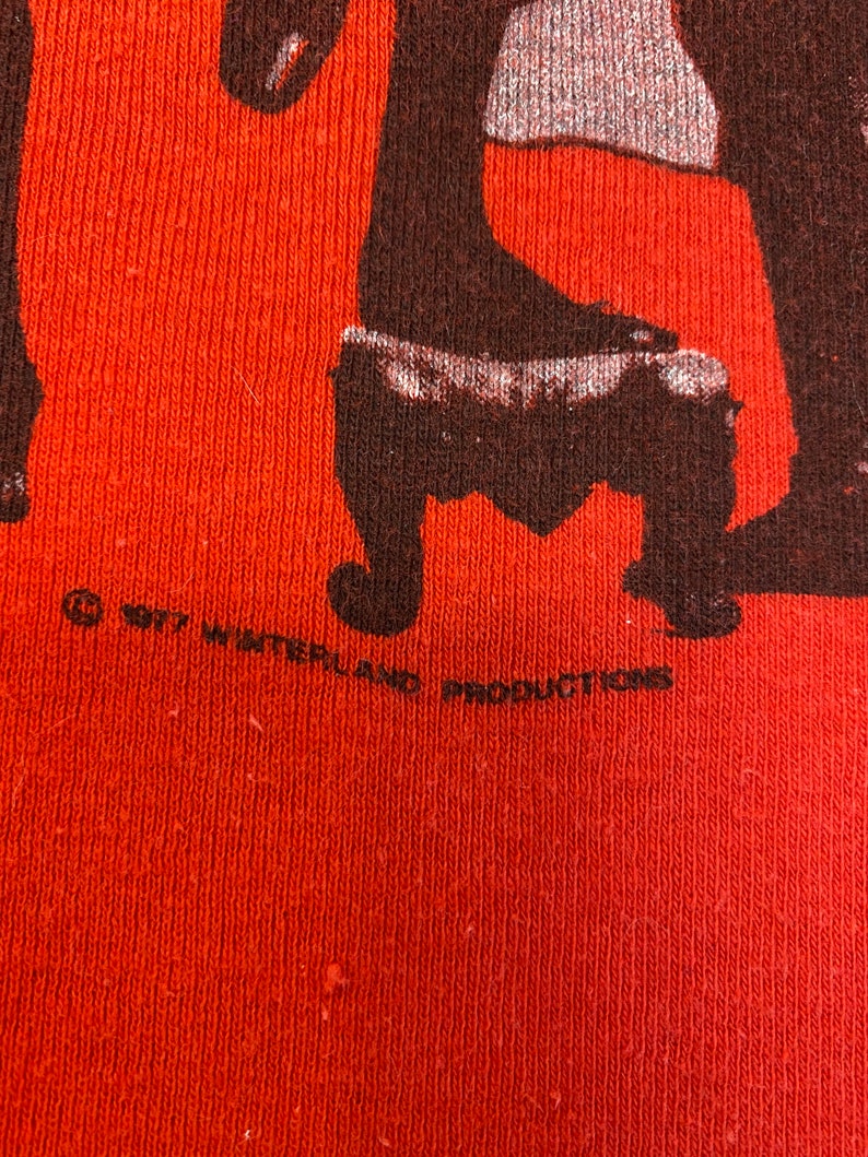 Vintage 70s Fleetwood Mac Concert Tee XS Small Fitted Rumours Red ...