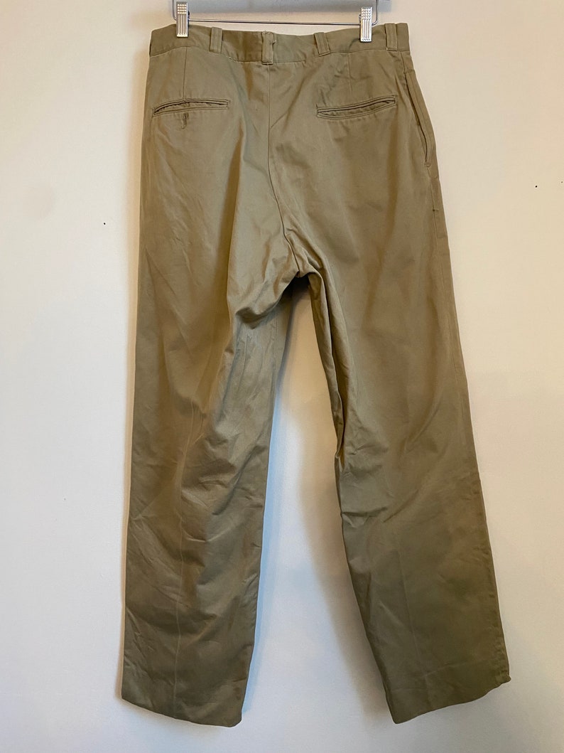 60s Vintage Vietnam Era Cotton Khaki Army Chino Pants 33 33x32 - Etsy