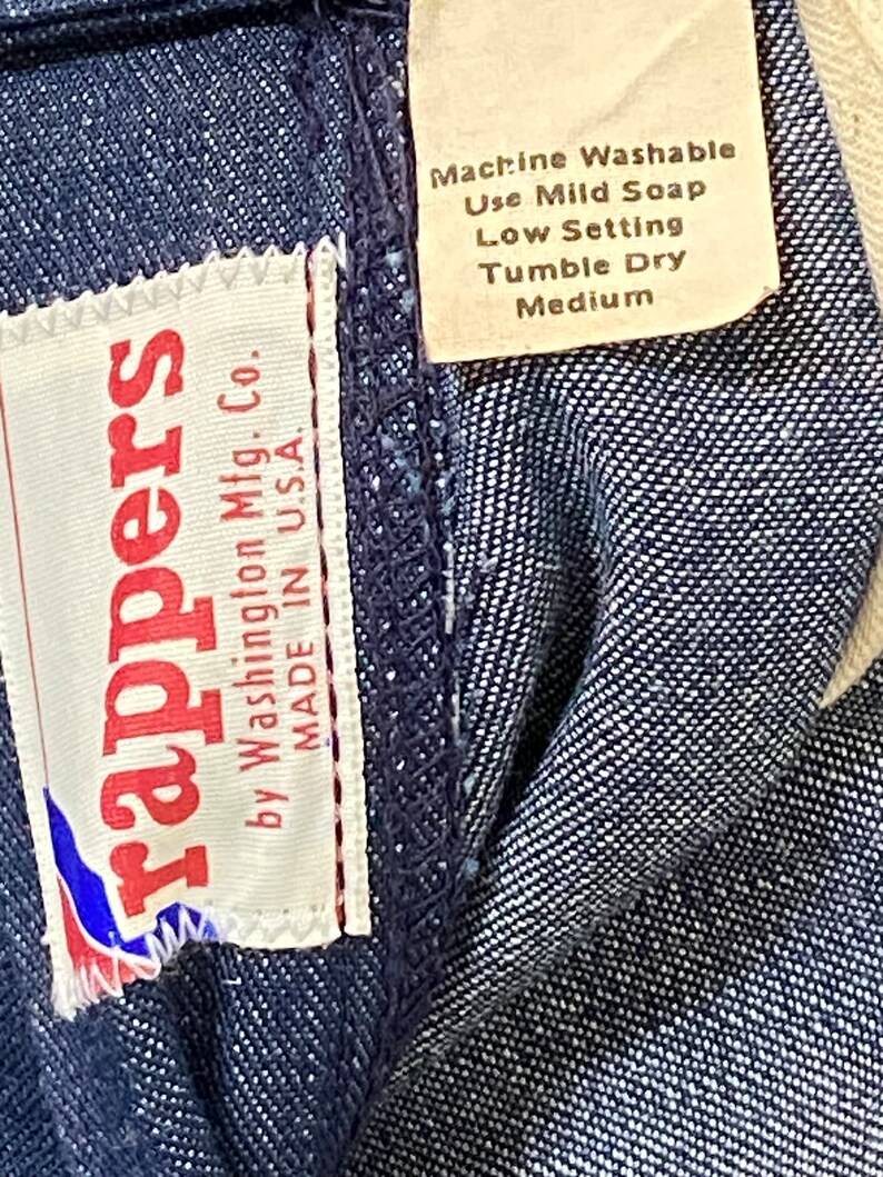 Vintage Deadstock Rappers by Washington Mfg Deadstock Navy Denim Flare ...