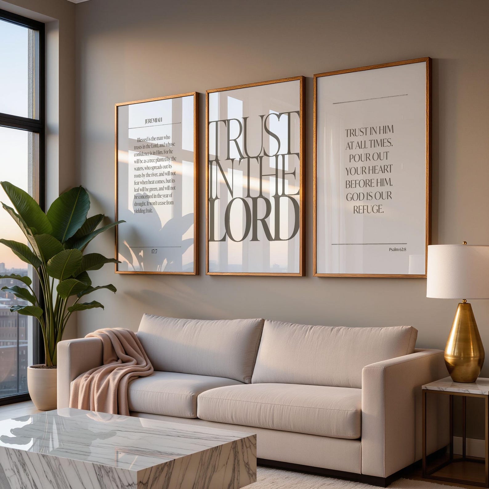 Christian Scripture Wall Art Set – Minimalist Bible Verse Posters ...