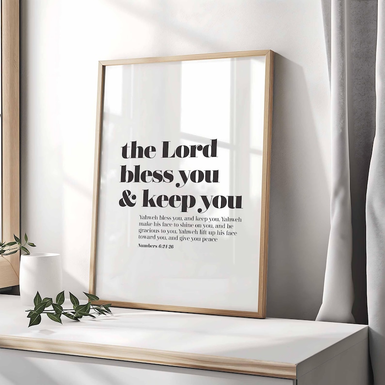 May the Lord Bless You - Printable Christian Art, Numbers 6:24-26 ...