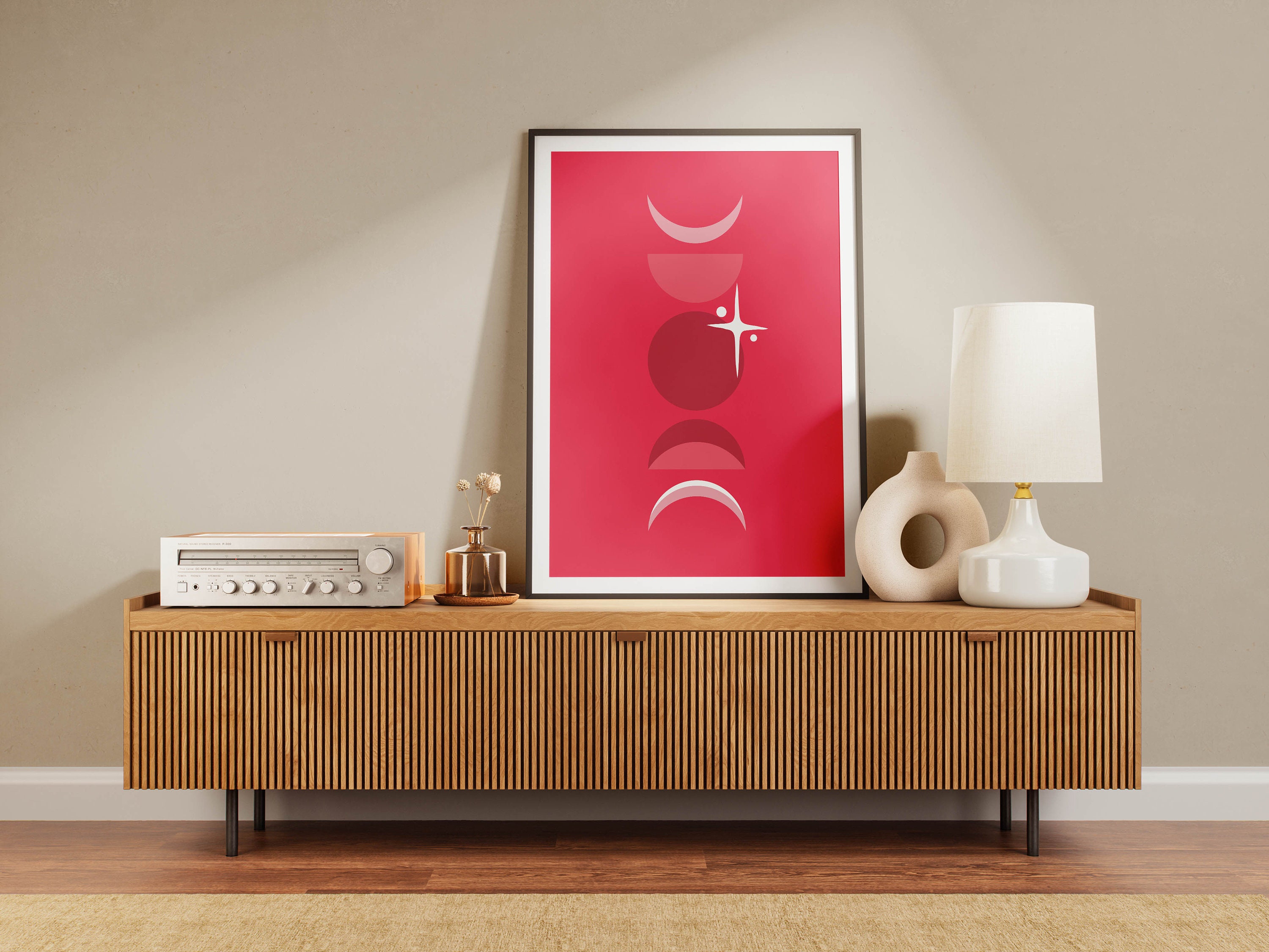 Sparkly Moon Phases Wall Art, JPG Instant Download, Maximalist ...