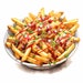 12 Watercolor Loaded Fries Clipart PNGJPGPDF Loaded Fries Digital Images Fries Graphics ...