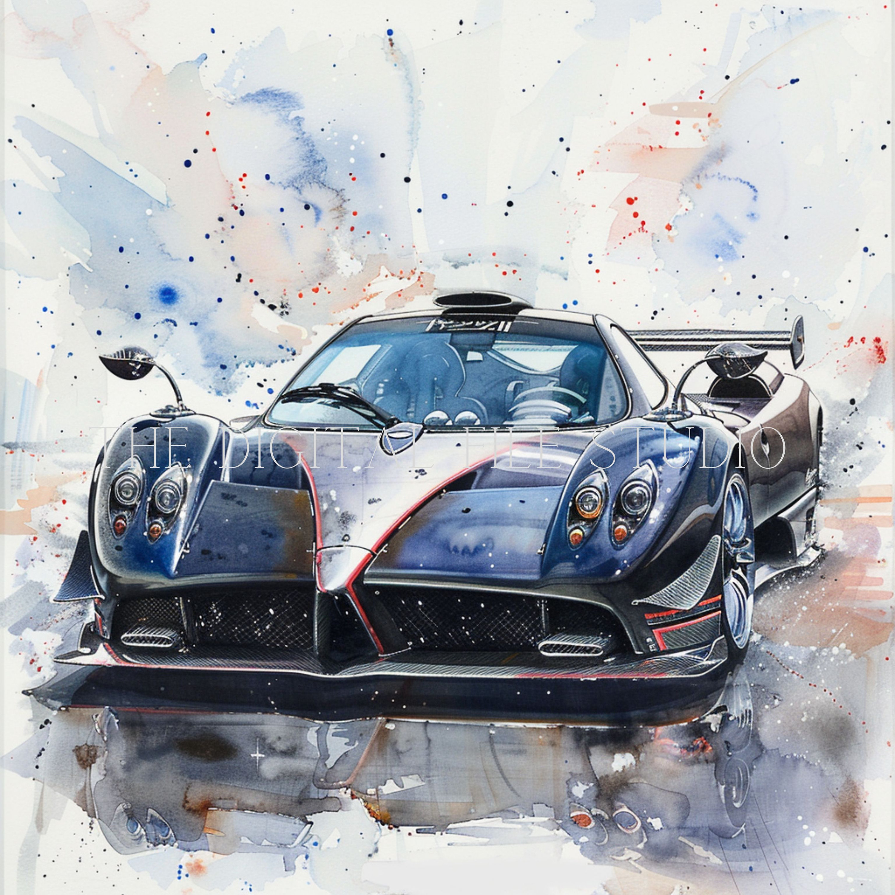 12 Pagani Zonda Type High-quality Designs PNGJPG Clip Art, Journaling ...