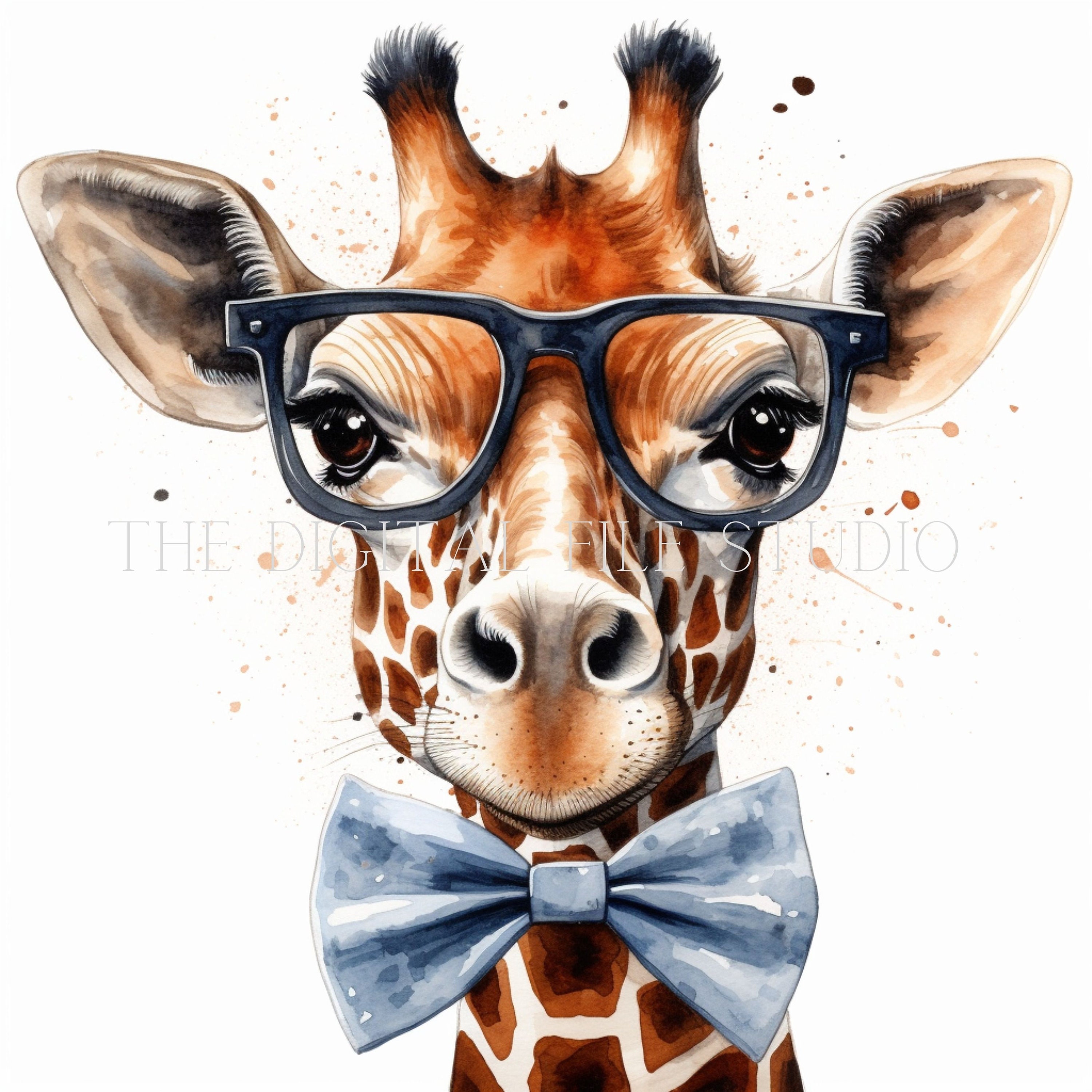 Giraffe Clipart Tribute to Africa's Giant 24 Digital Download Animal ...
