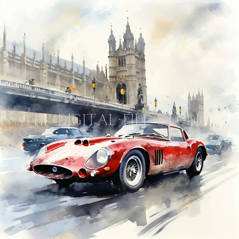 12 Ferrari 250 Gto High-quality Designs PNGJPGPDF Clip Art 12 Digital ...