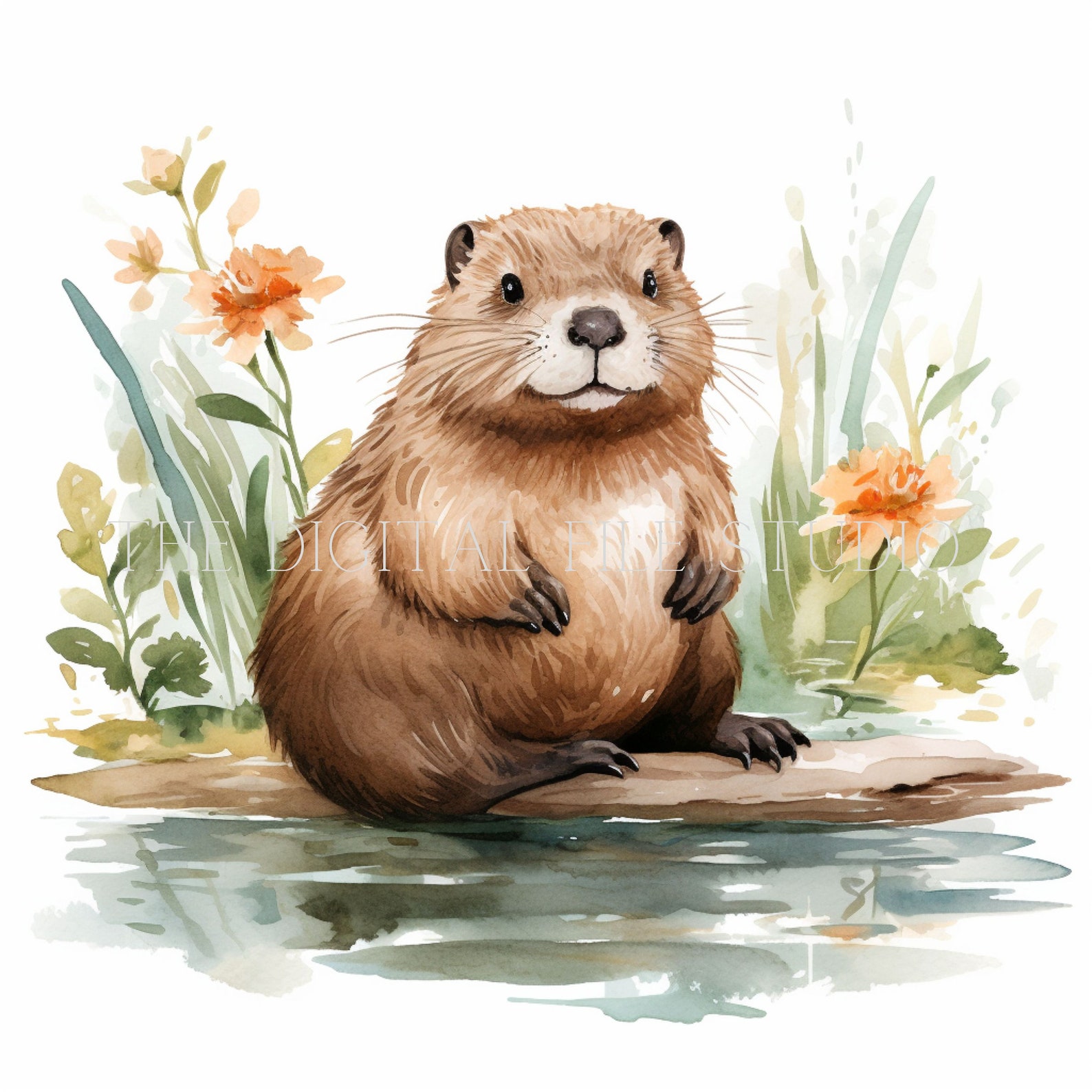 12 Beaver PNGJPGPDF Clipart 12 Digital Download Animal Images Animal ...