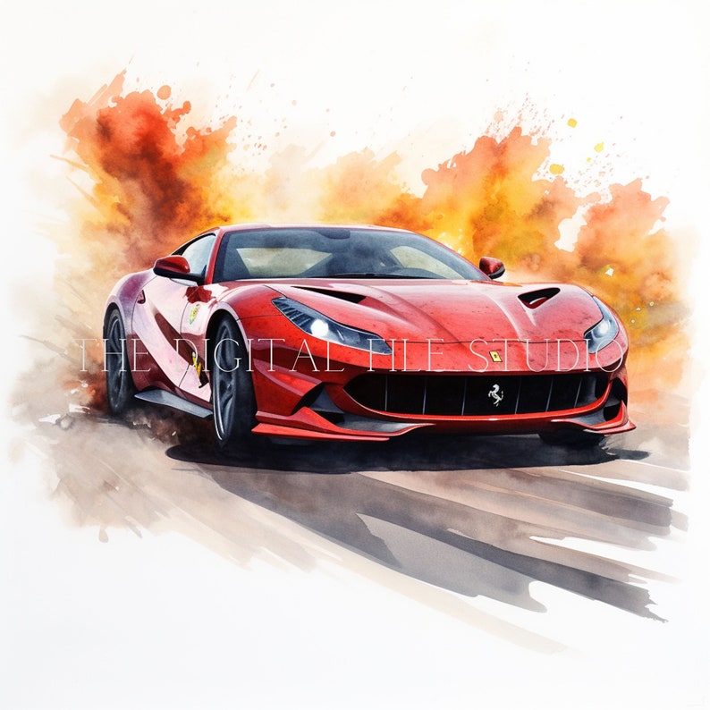 12 Ferrari 812 Competizione High-quality Designs PNGJPGPDF Clip Art ...