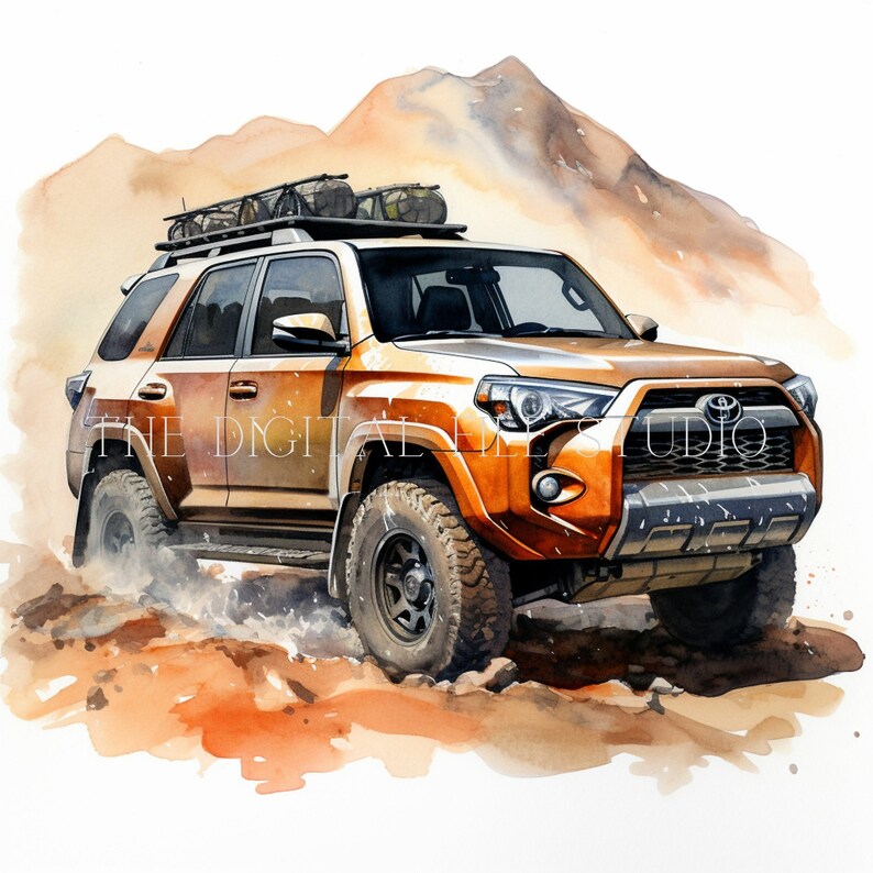 12 Toyota 4runner High-quality Designs PNGJPGPDF Clip Art , Journaling ...