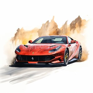 12 Ferrari 812 Competizione High-quality Designs PNGJPGPDF Clip Art ...
