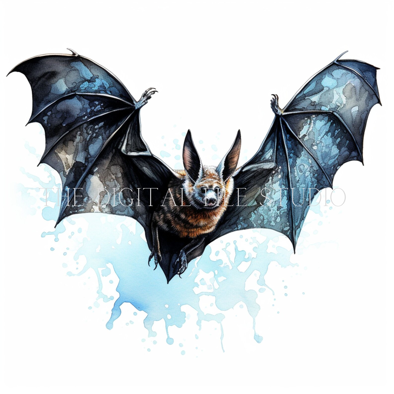 12 Bat PNGJPGPDF Clipart 12 Digital Download Animal Images Animal Art ...