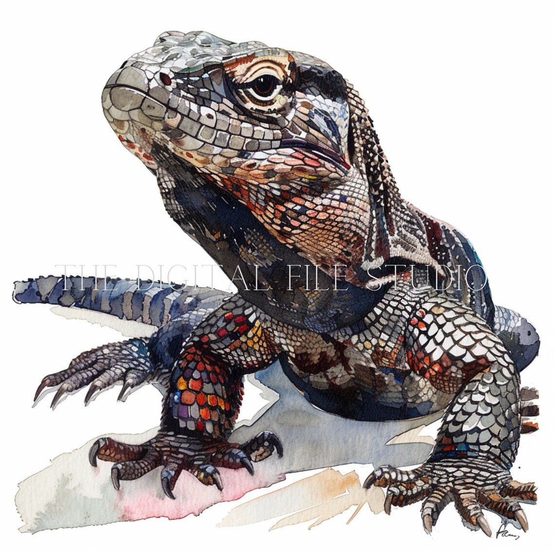 12 Monitor Lizard PNGJPGPDF Clipart 12 Digital Download Animal Images ...