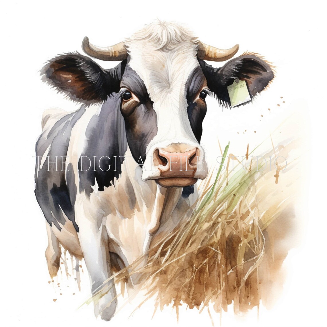 11 Moo-velous Dairy Cow PNGJPGPDF Clipart 11 Digital Download Animal ...