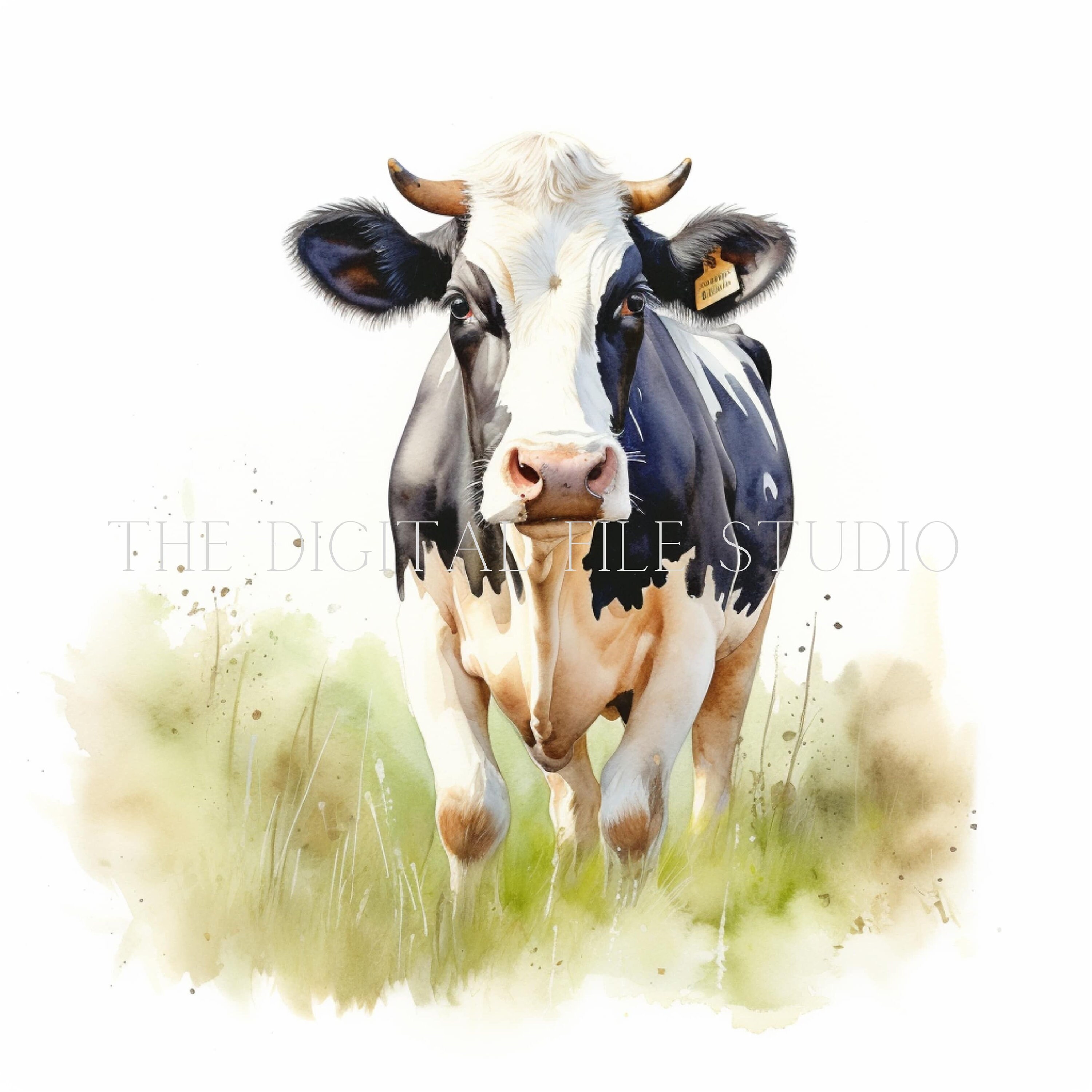 11 Moo-velous Dairy Cow PNGJPGPDF Clipart 11 Digital Download Animal ...