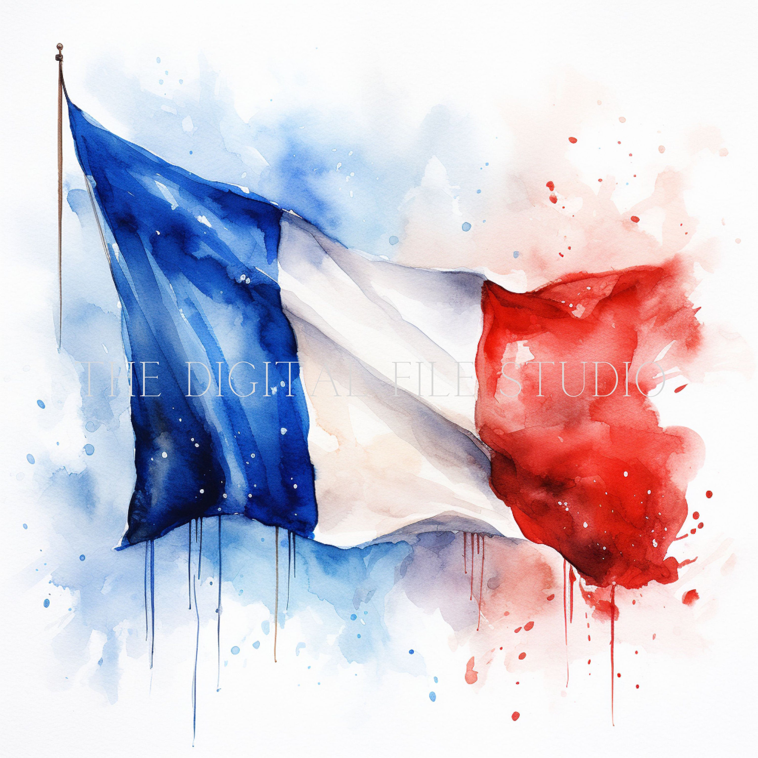 14 World Flags High-quality Designs PNGJPGPDF Digital Print, Watercolor ...