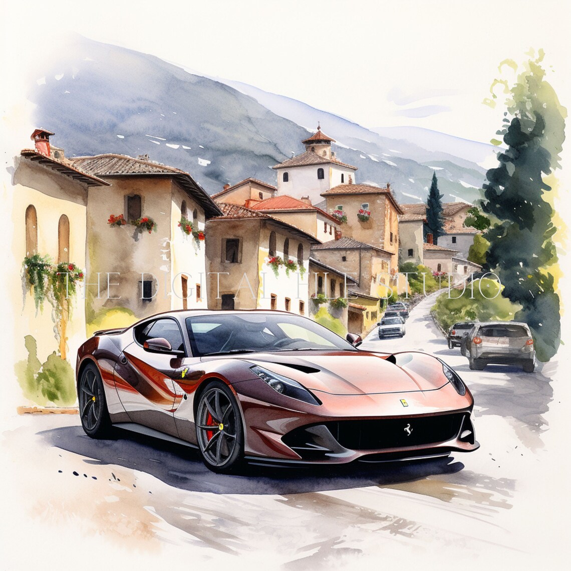 12 Ferrari 812 Competizione High-quality Designs PNGJPGPDF Clip Art ...