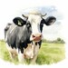 11 Moo-velous Dairy Cow PNGJPGPDF Clipart 11 Digital Download Animal ...