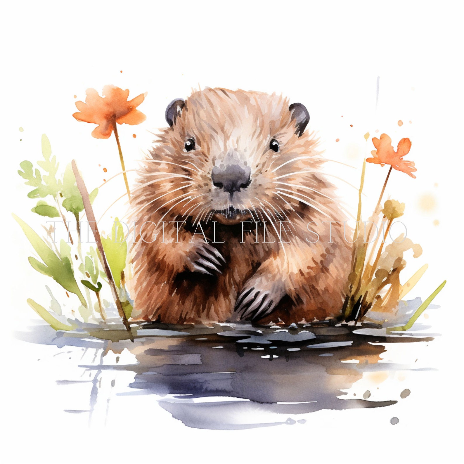 12 Beaver PNGJPGPDF Clipart 12 Digital Download Animal Images Animal ...