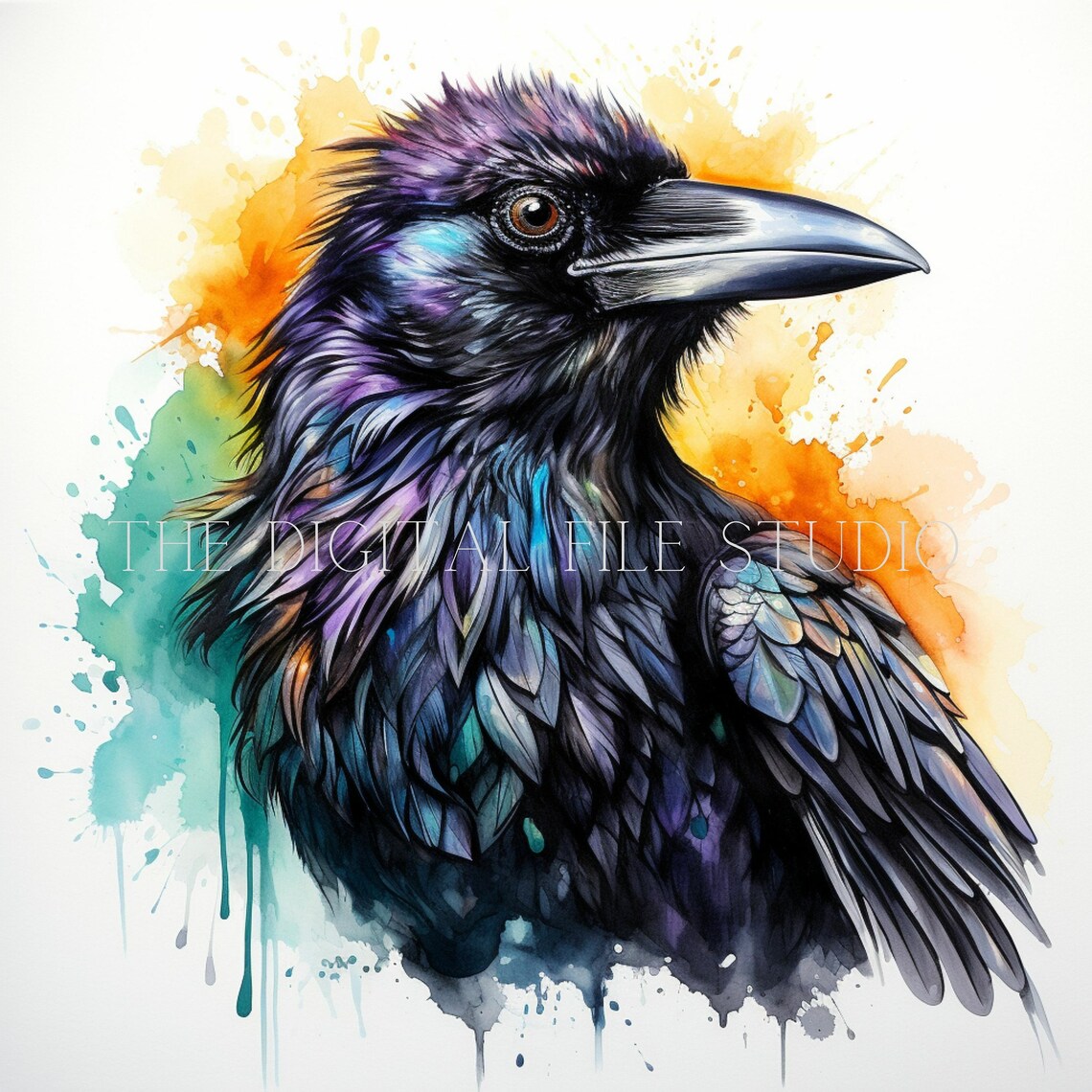 12 Crow PNGJPGPDF Clipart 12 Digital Download Animal Images Animal Art ...