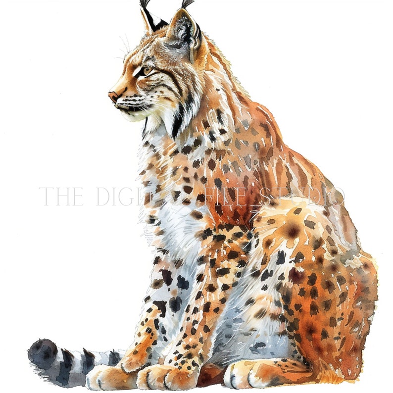 12 Lynx PNGJPGPDF Clipart 12 Digital Download Animal Images Animal Art ...