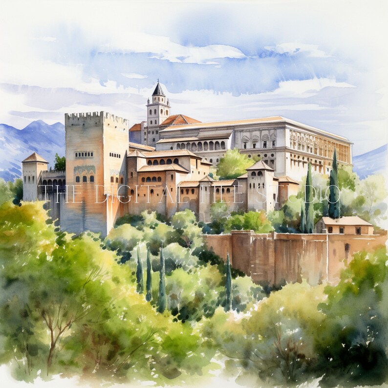 12 High-quality Designs of the Alhambra PNGJPGPDF Digital Print ...