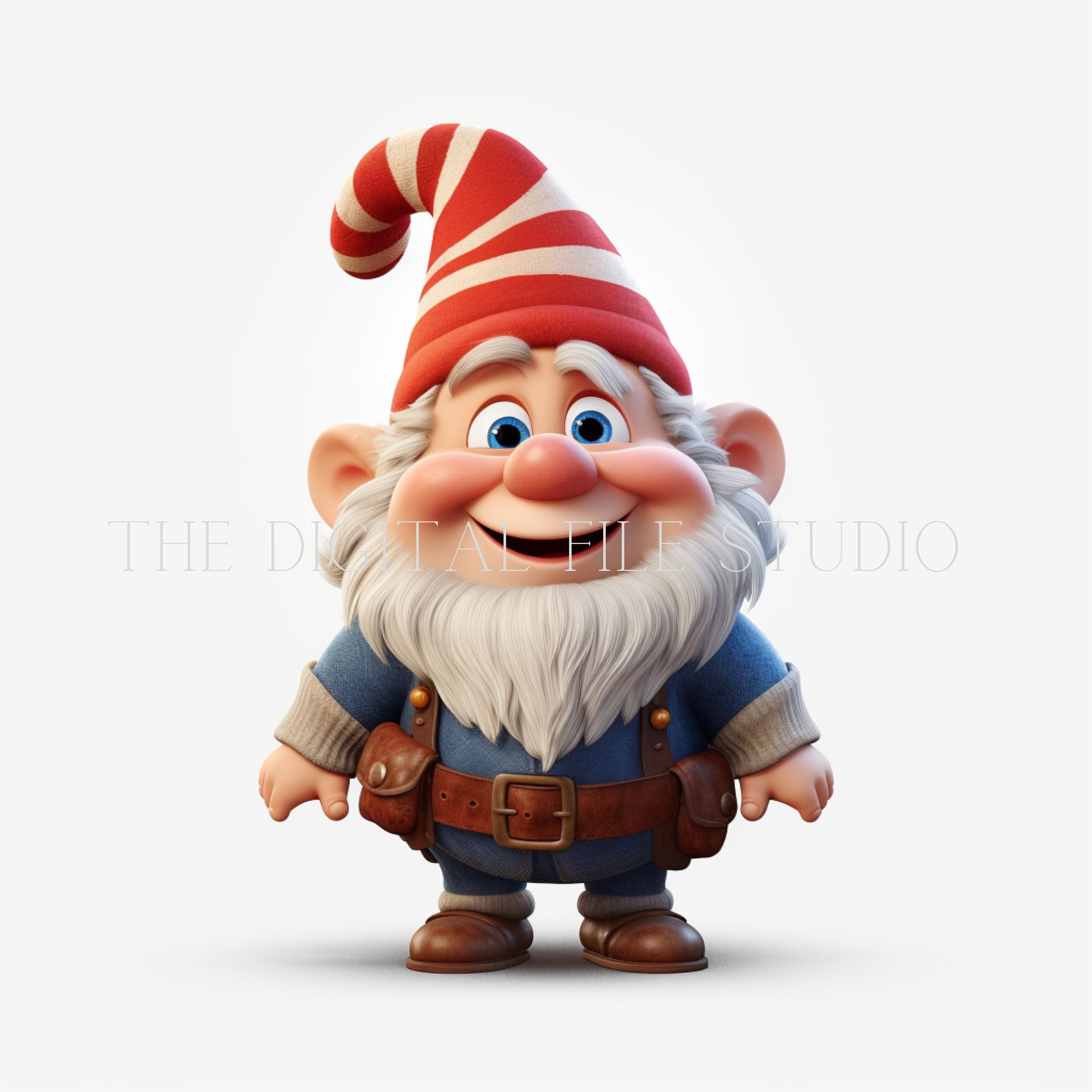 12 Cartoon Gnome High-quality Designs PNGJPGPDF Clip Art 12 Digital ...