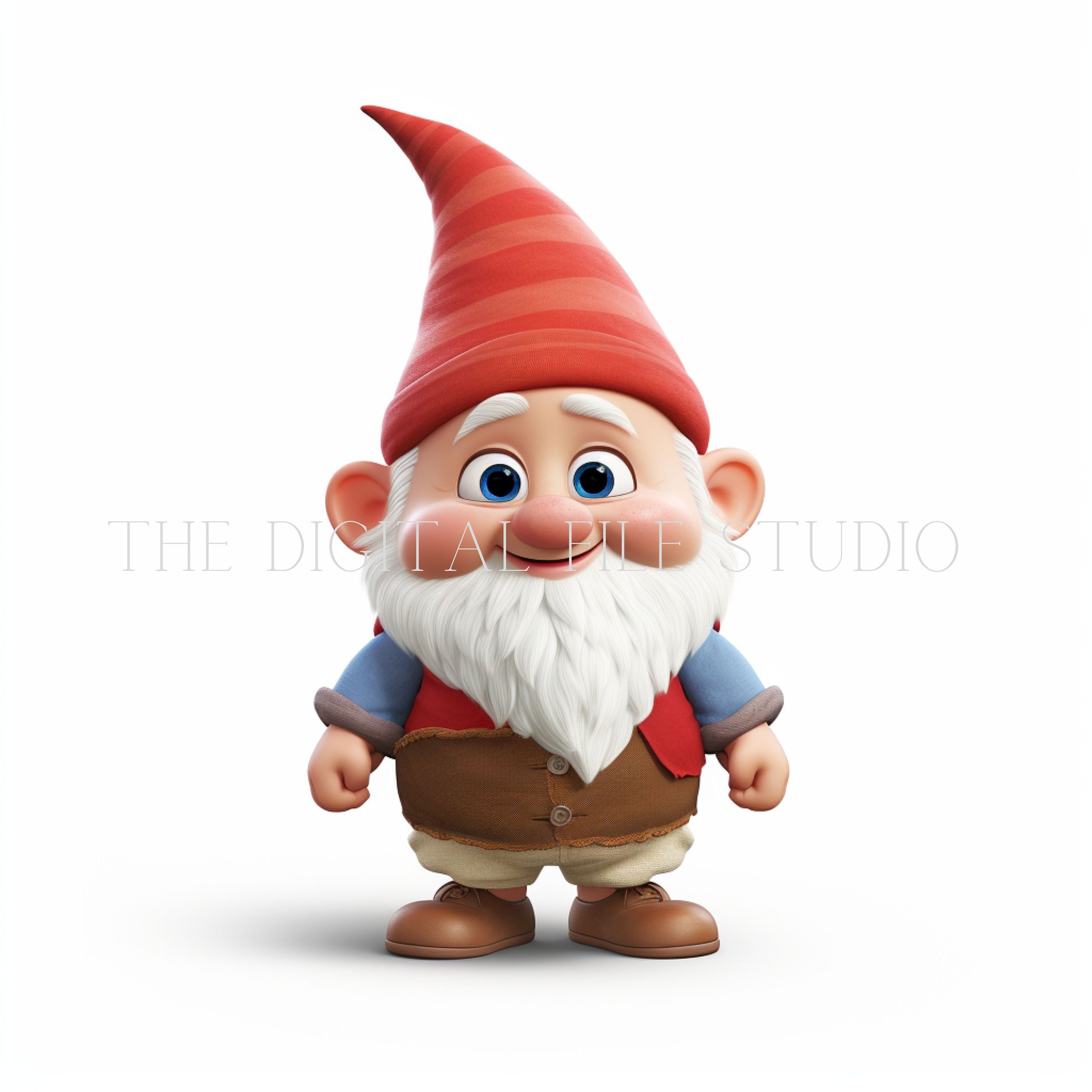 12 Cartoon Gnome High-quality Designs PNGJPGPDF Clip Art 12 Digital ...