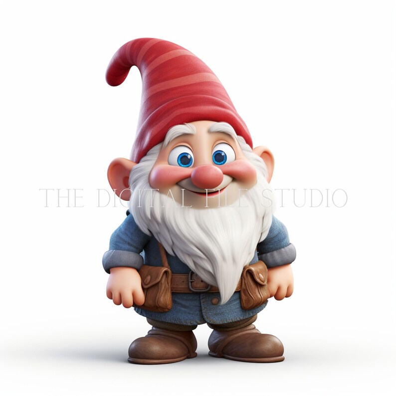 12 Cartoon Gnome High-quality Designs PNGJPGPDF Clip Art 12 Digital ...