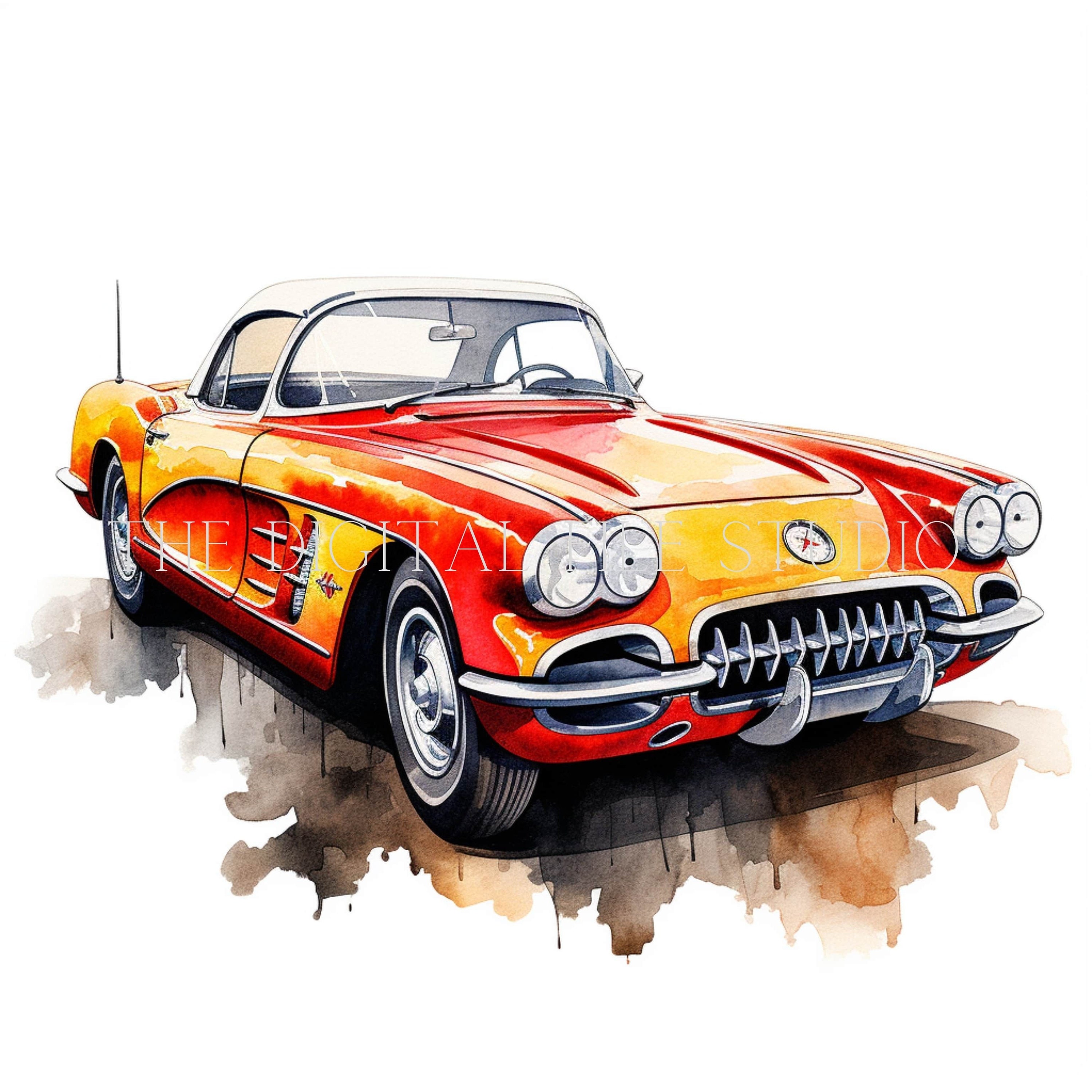 10 High-quality Designs of Chevrolet Corvette Clip Art 10 PNGJPGPDF ...