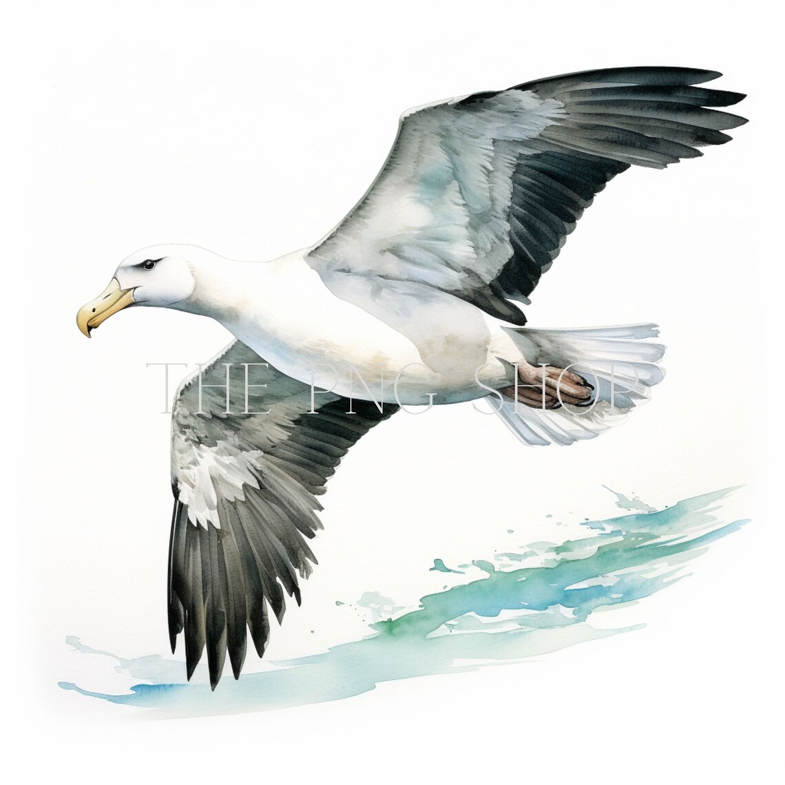 12 Albatross Clipart PNGJPGPDF Albatross Digital Art Watercolor 12 ...