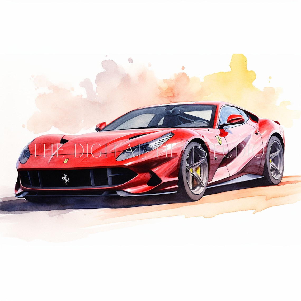 12 Ferrari 812 Competizione High-quality Designs PNGJPGPDF Clip Art ...