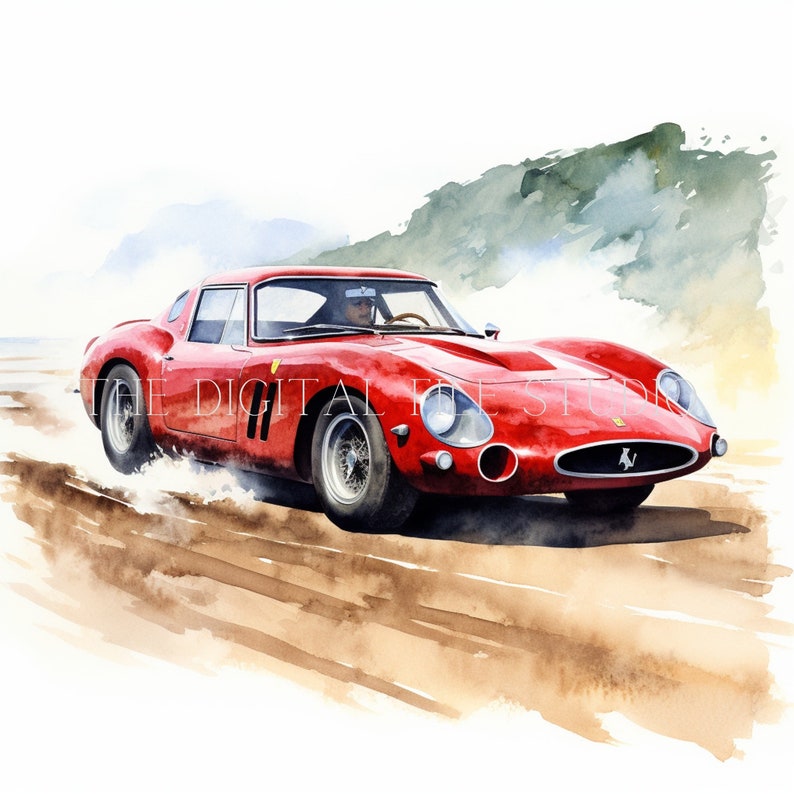 12 Ferrari 250 Gto High-quality Designs PNGJPGPDF Clip Art 12 Digital ...