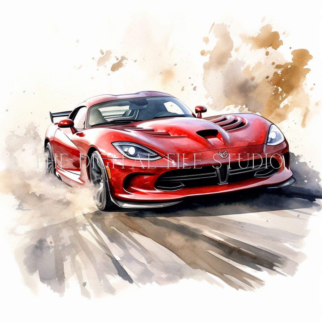 12 Dodge Viper High-quality Designs PNGJPGPDF Clip Art, Journaling ...