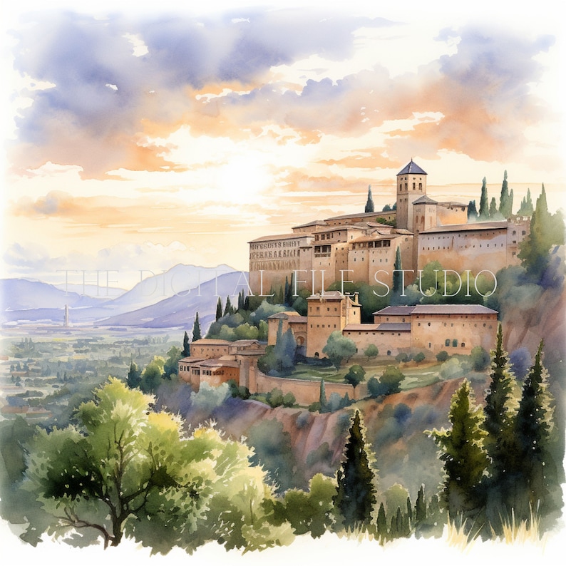 12 High-quality Designs of the Alhambra PNGJPGPDF Digital Print ...