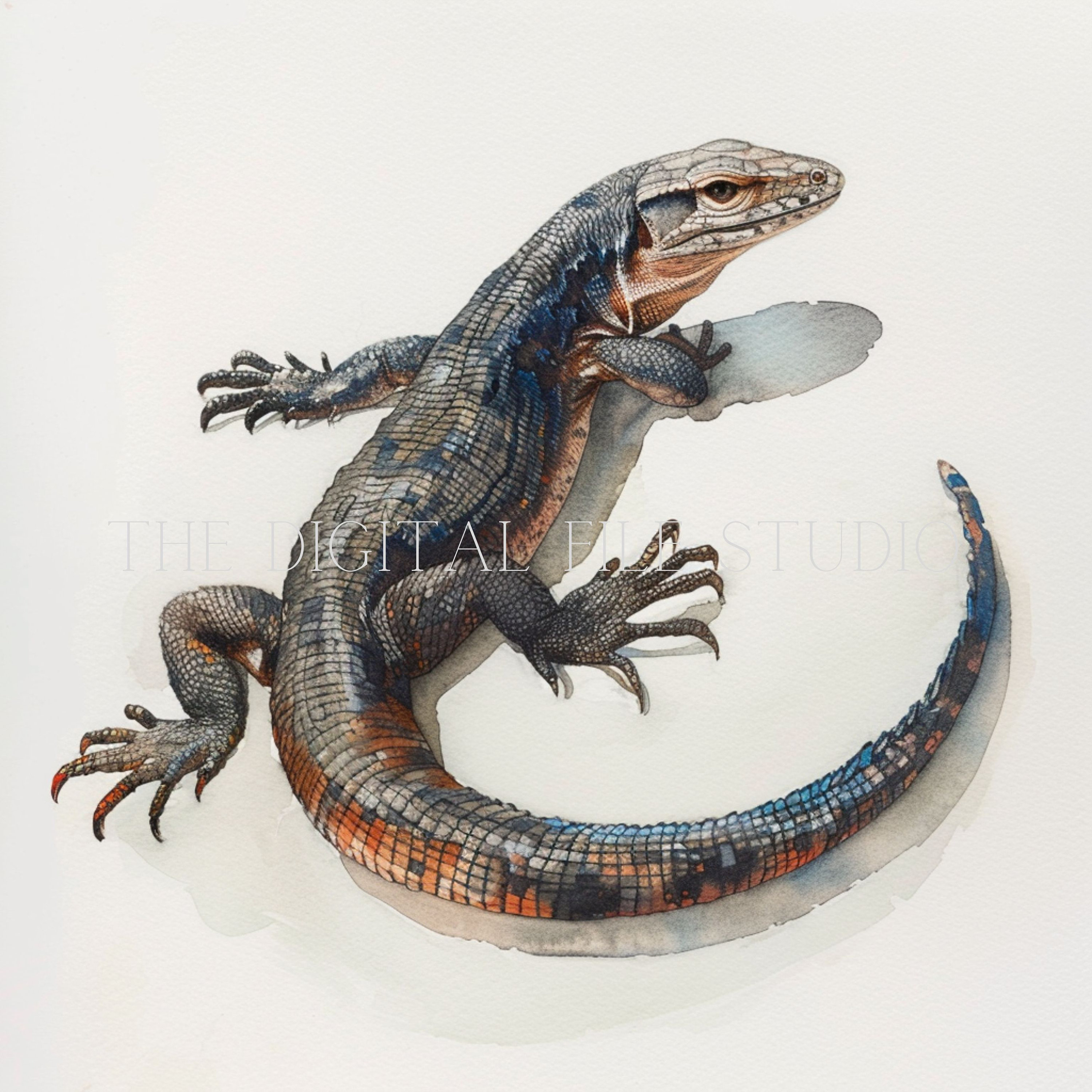 12 Monitor Lizard PNGJPGPDF Clipart 12 Digital Download Animal Images ...